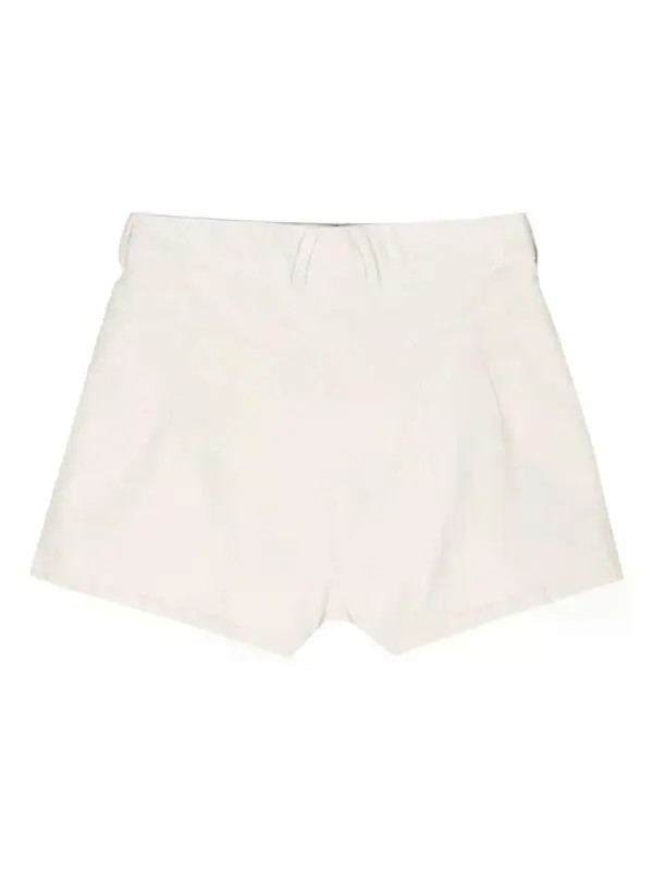 PATOU Logo-engraved Medallion Cotton Shorts