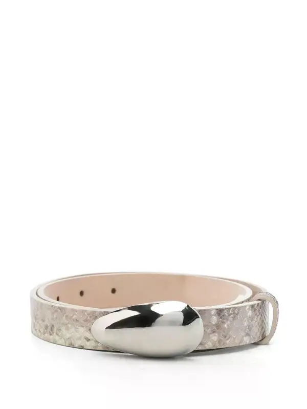 HEAVEN MAYHEM Python Print Belt - Neutrals