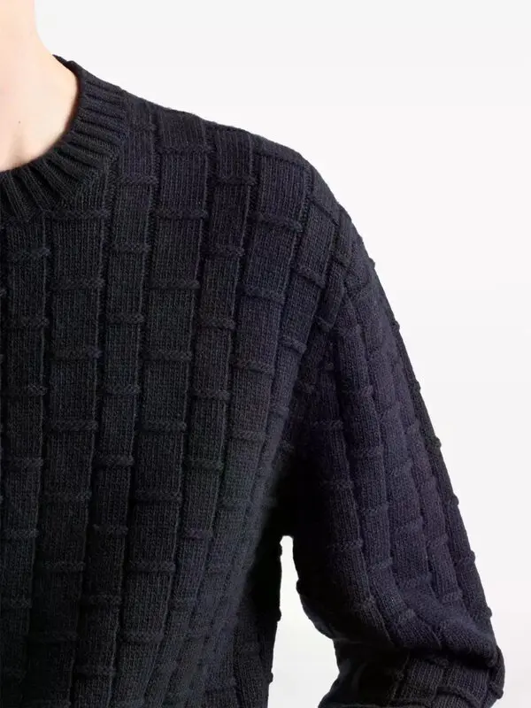 Prada Crew Neck Cashmere Blend Sweater