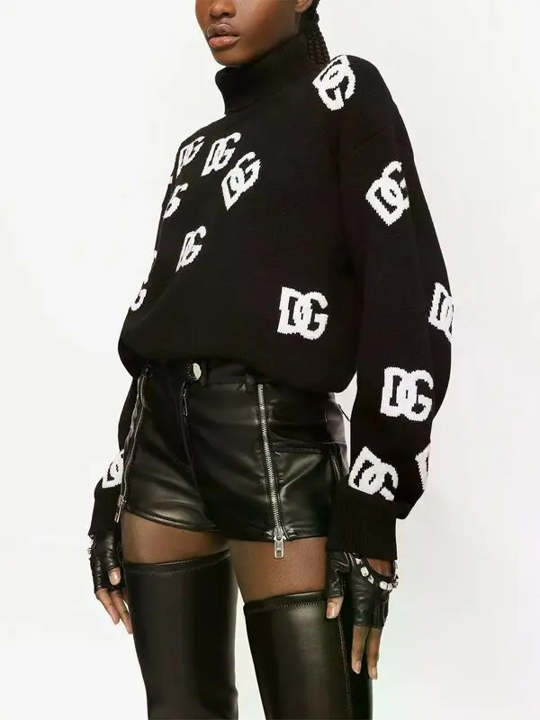 Dolce & Gabbana Dg Logo Virgin Wool Sweater