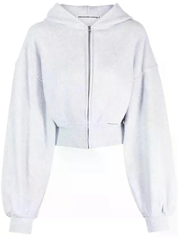 Alexander Wang Zip-up Cropped Hoodie