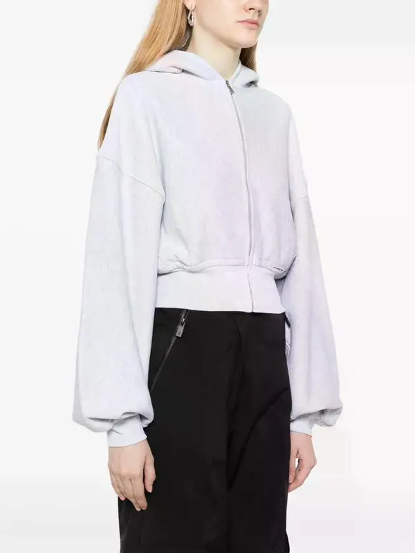 Alexander Wang Zip-up Cropped Hoodie
