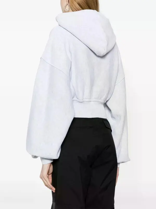 Alexander Wang Zip-up Cropped Hoodie