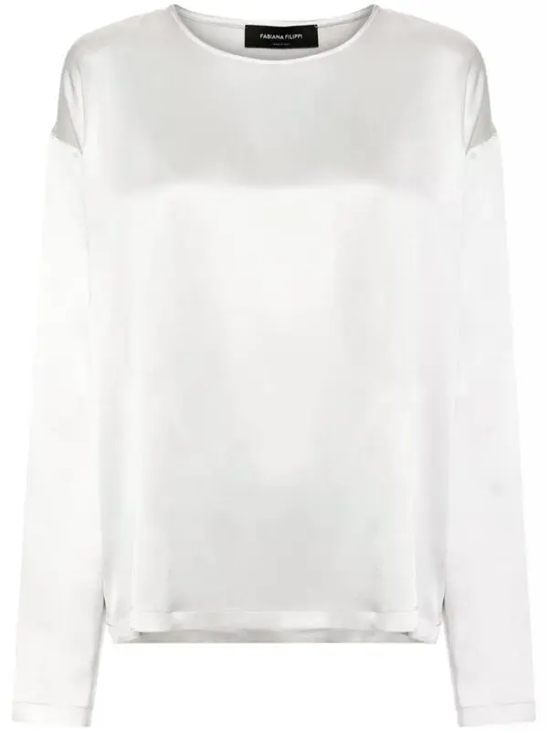 Fabiana Filippi Silk Satin Blouse