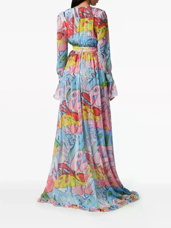 Philipp Plein Printed Maxi Dress