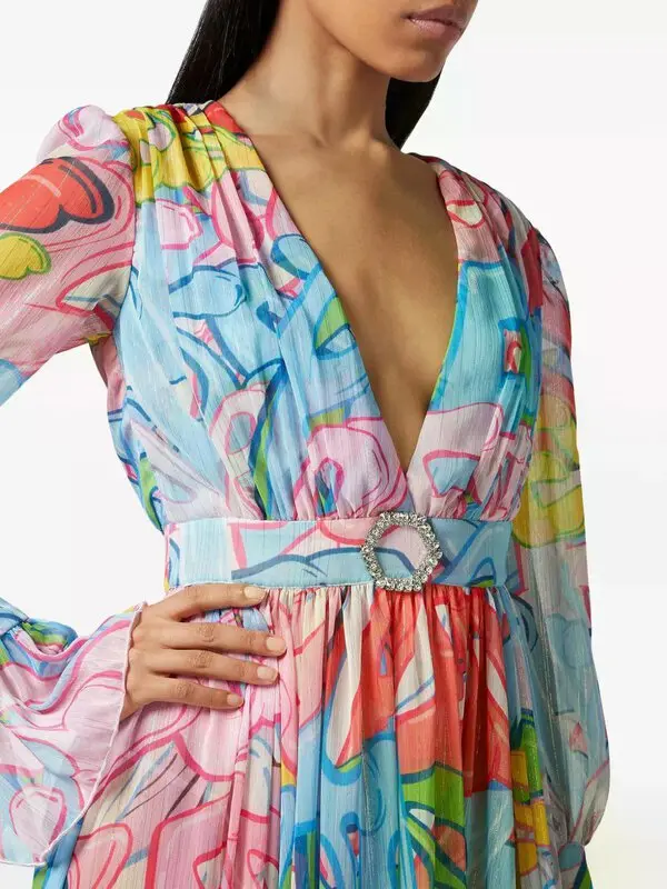 Philipp Plein Printed Maxi Dress
