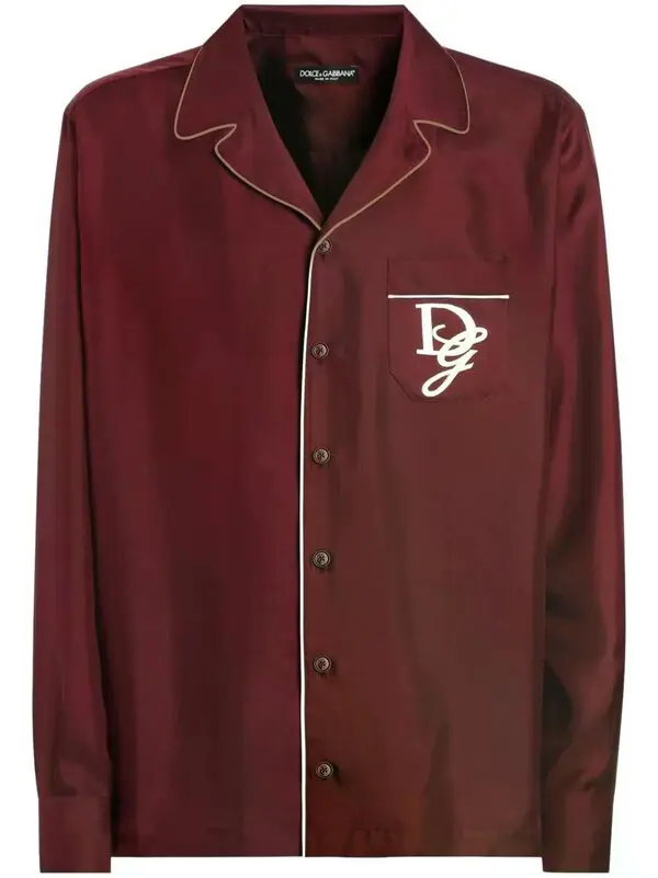Dolce & Gabbana Logo-embroidered Shirt - Red
