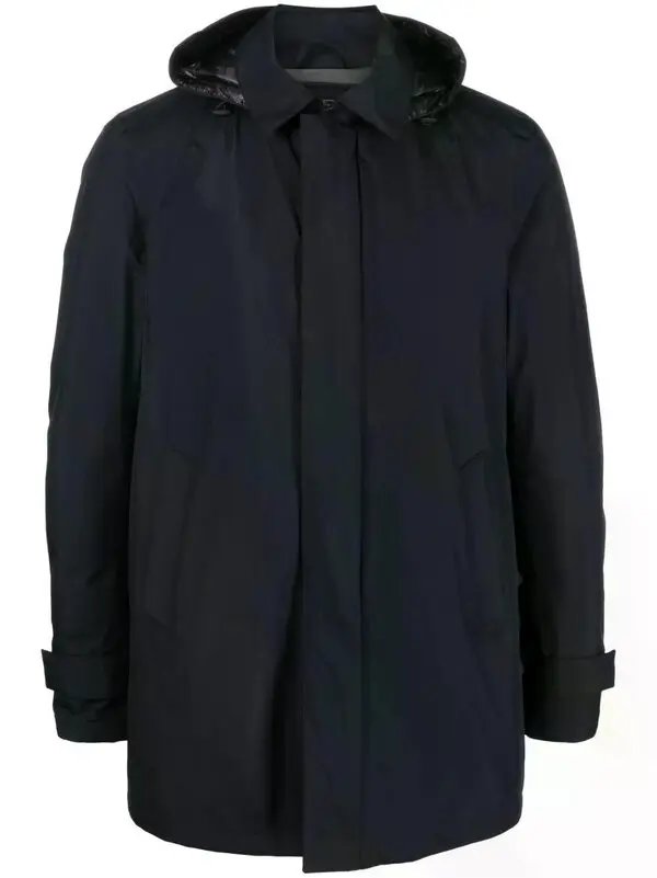 Herno Logo-print Hooded Raincoat
