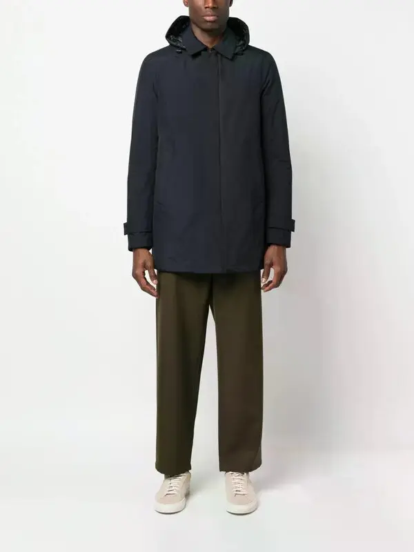 Herno Logo-print Hooded Raincoat