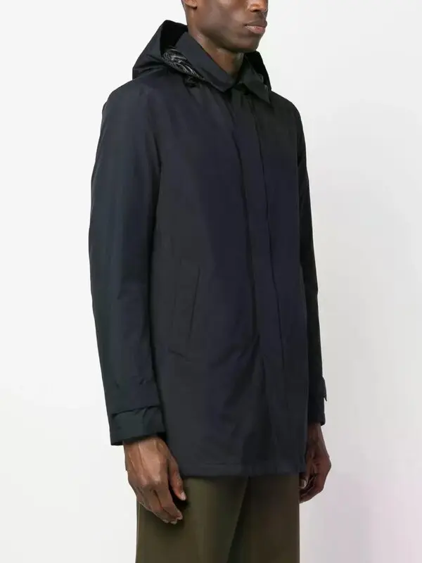 Herno Logo-print Hooded Raincoat