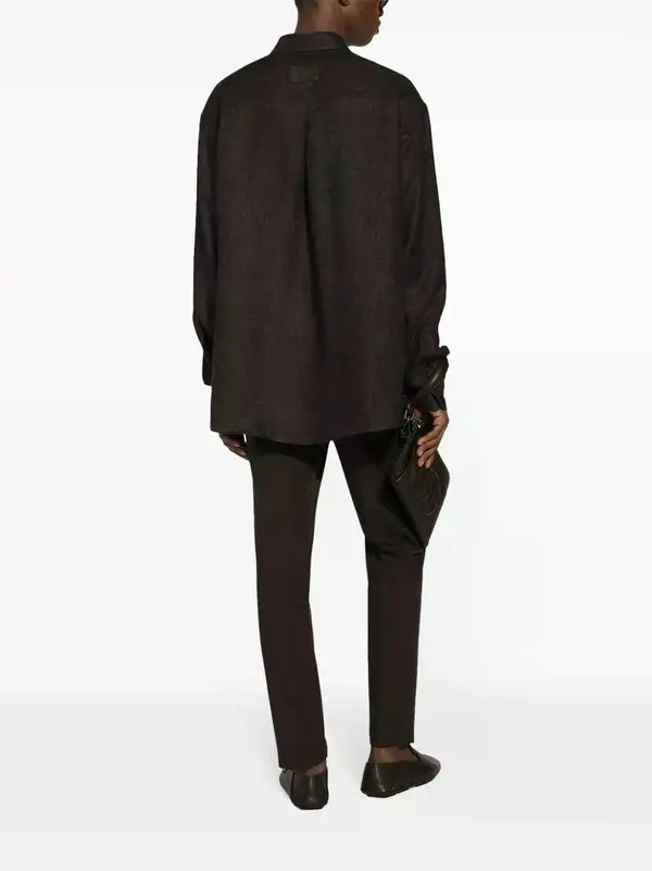 Dolce & Gabbana Flap-pocket Linen Shirt