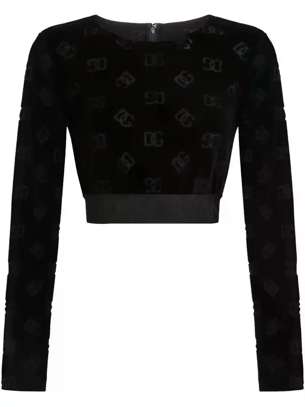 Dolce & Gabbana Dna Dg Jacquard Sweatshirt - Black