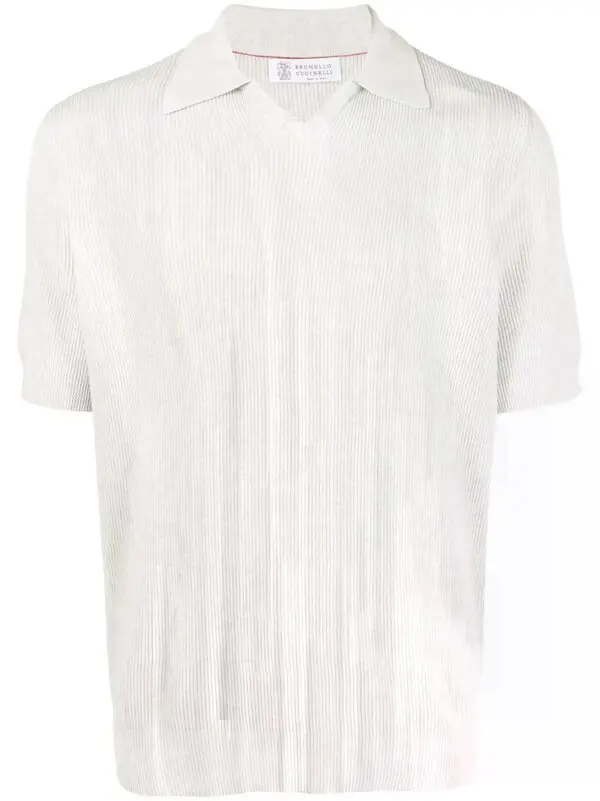 Brunello Cucinelli Ribbed-knit T-shirt