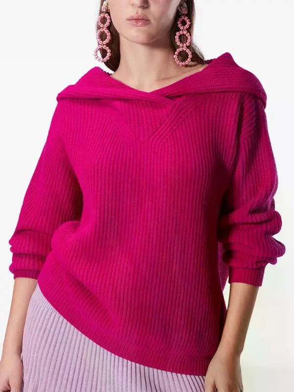 MARGHERITA MACCAPANI Knitted Hooded Jumper
