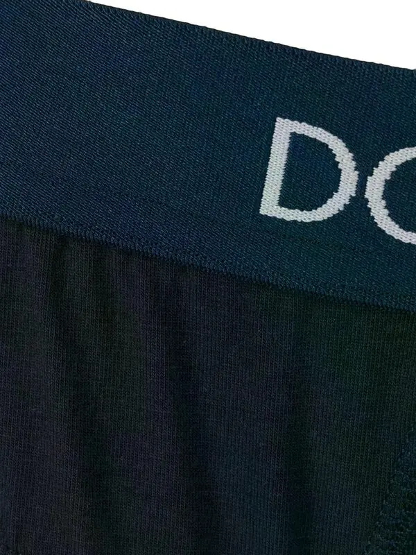 Dolce & Gabbana Logo-waistband Boxer Briefs - Blue