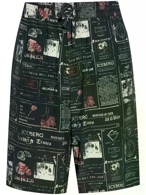 Iceberg Printed Shorts