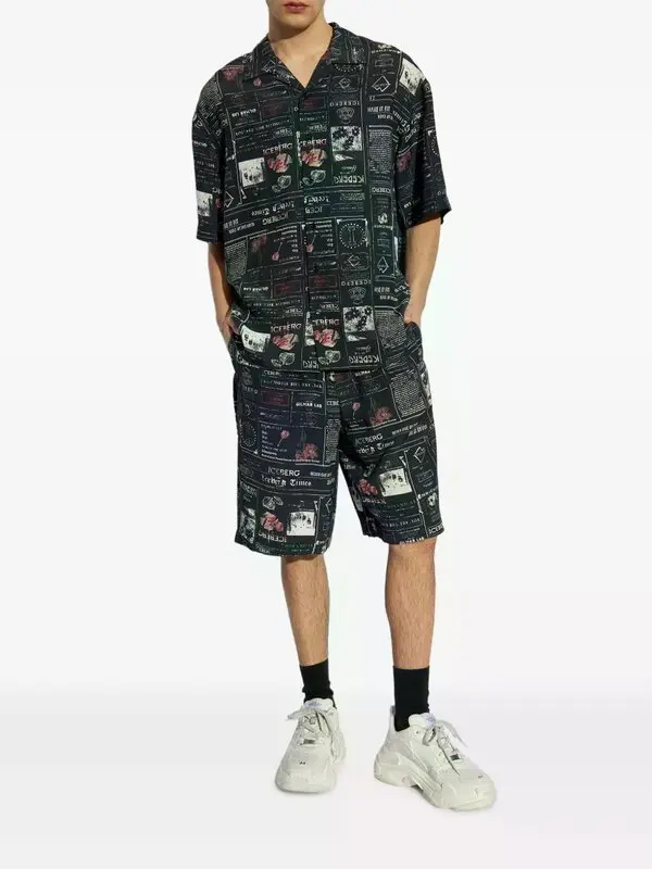 Iceberg Printed Shorts