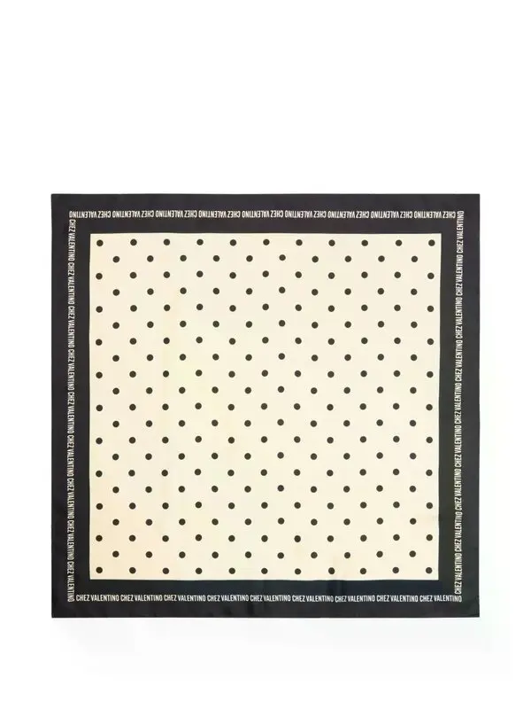 Valentino Garavani Chez Silk Scarf - Neutrals