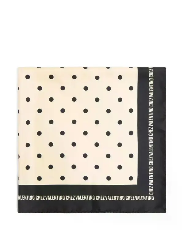 Valentino Garavani Chez Silk Scarf - Neutrals