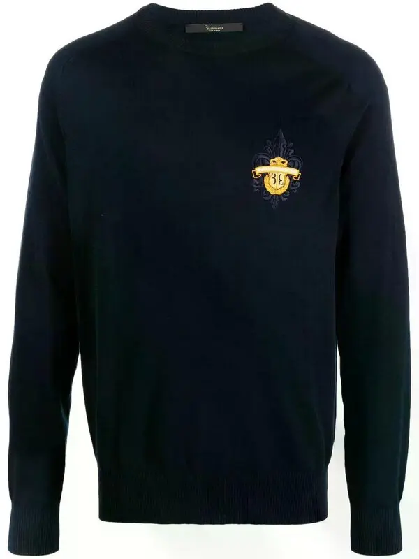 BILLIONAIRE Round-neck Cotton Jumper