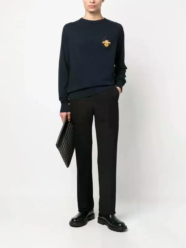 BILLIONAIRE Round-neck Cotton Jumper