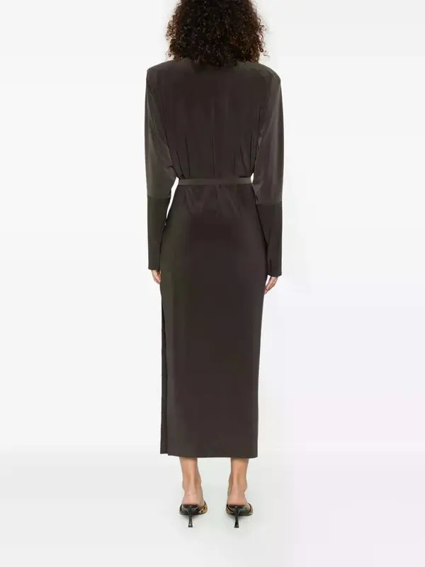 Norma Kamali Dolman Side-slit Gown