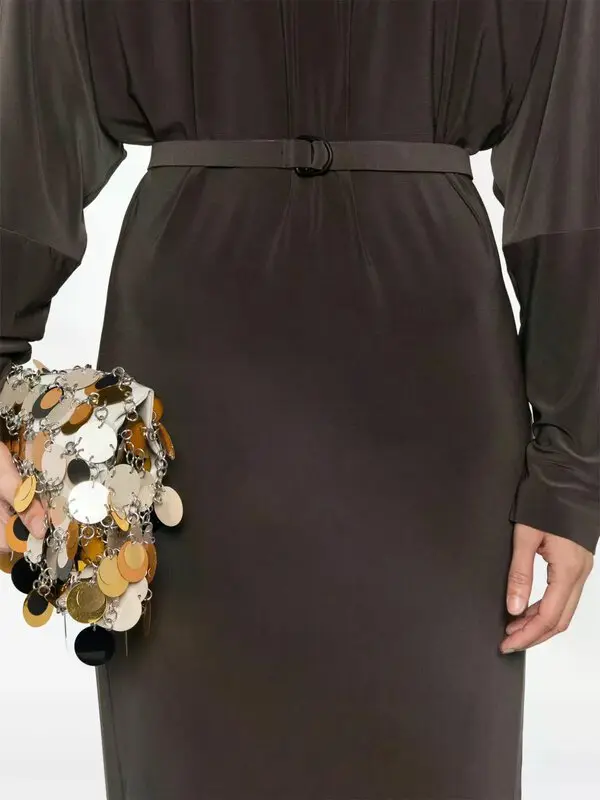 Norma Kamali Dolman Side-slit Gown