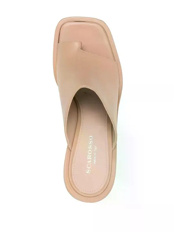 SCAROSSO Gwen Leather Mules