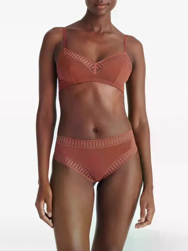 ERES Madeleine Graphic Triangle Bra - Brown