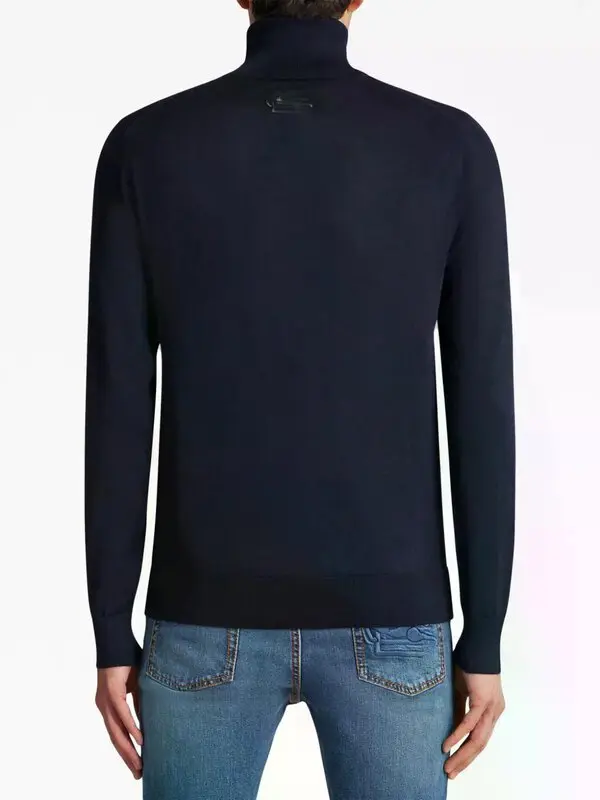 Etro Pegaso-embroidered High-neck Jumper