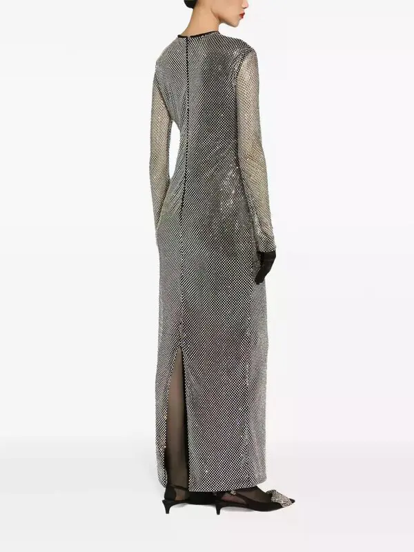 Dolce & Gabbana Crystal-embellished Dress - Silver