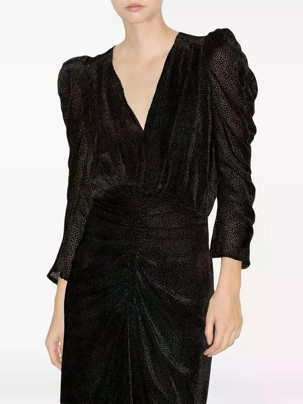 Isabel Marant Étoile Marlin Polka Dot Velvet Blouse