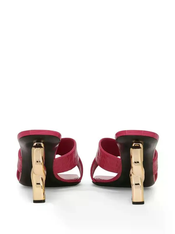 Dolce & Gabbana 75mm Embossed Crocodile Sandals