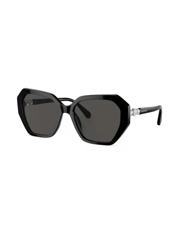 SWAROVSKI Geometric Frame Sunglasses