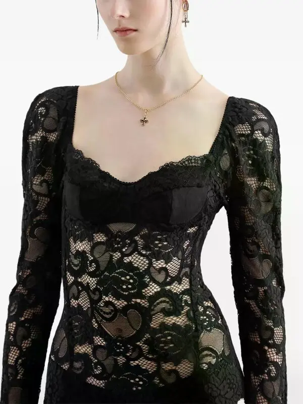 Dolce & Gabbana Laced Maxi Dress