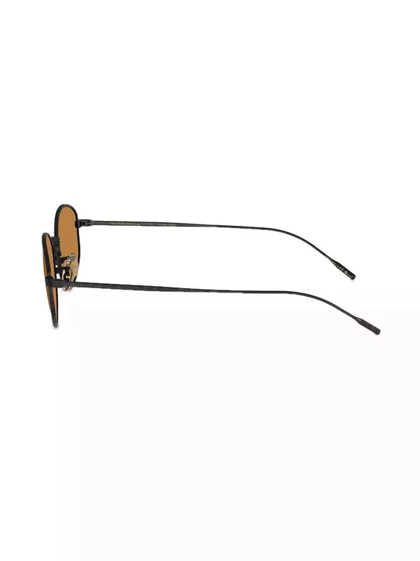 Oliver Spencer Estra Oval Sunglasses - Black