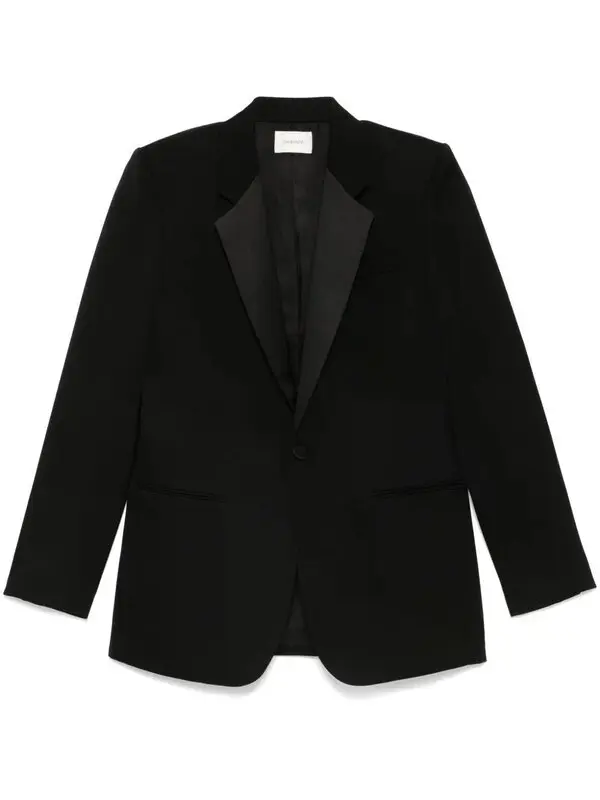 Saint Laurent Grain De Poudre Tuxedo Blazer