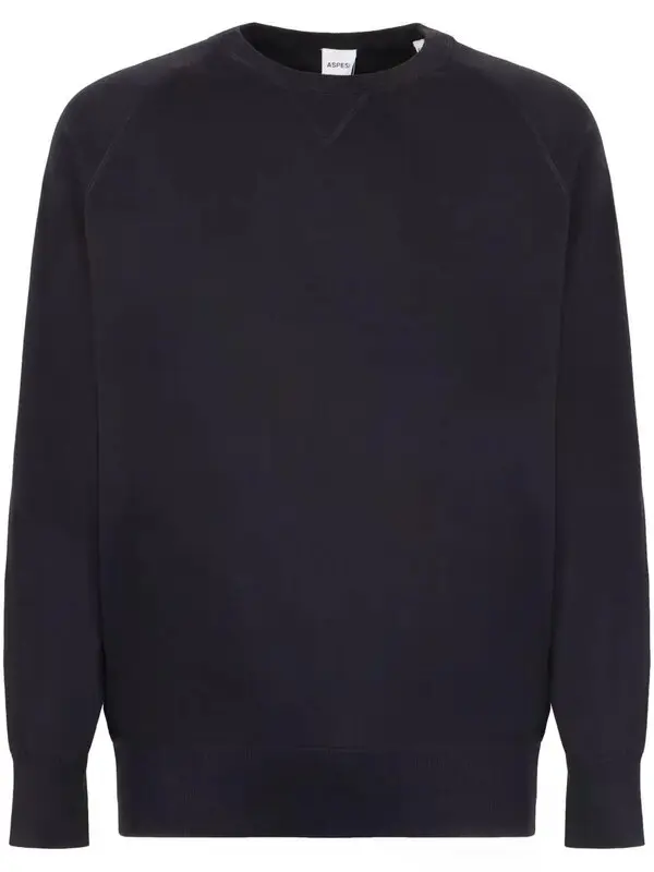 Aspesi Cotton Raglan Sweatshirt - Blue