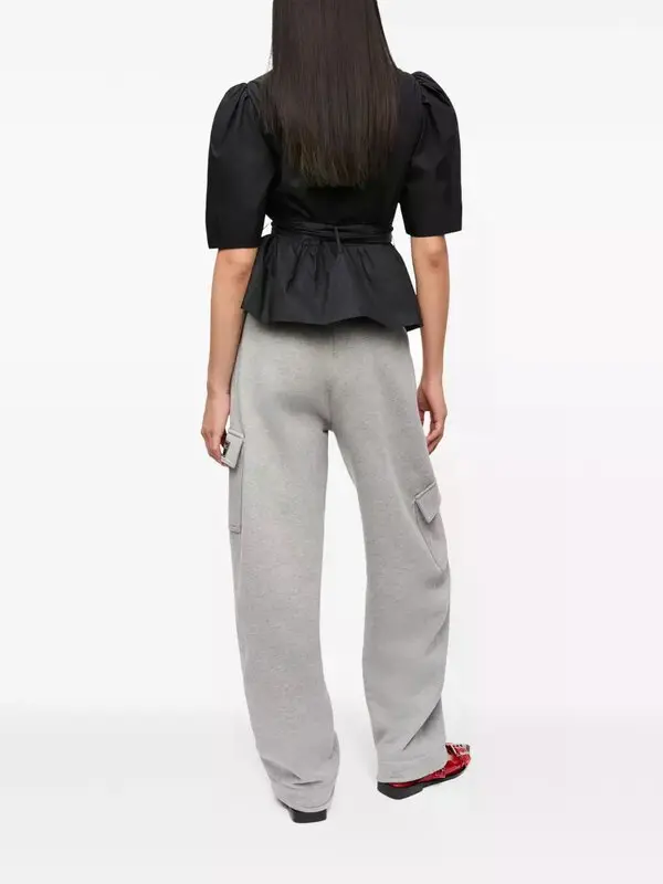 GANNI Bow-detail Blouse - Black