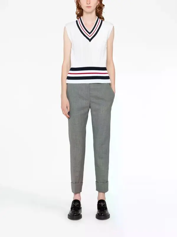 Thom Browne Cropped Tailored Trousers