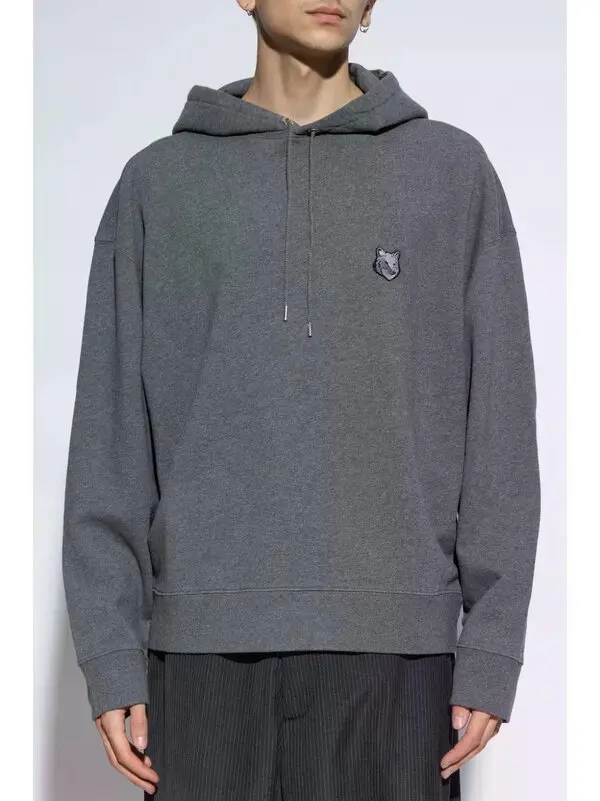 Maison Kitsuné Bold Fox Head Oversized Hoodie - Grey