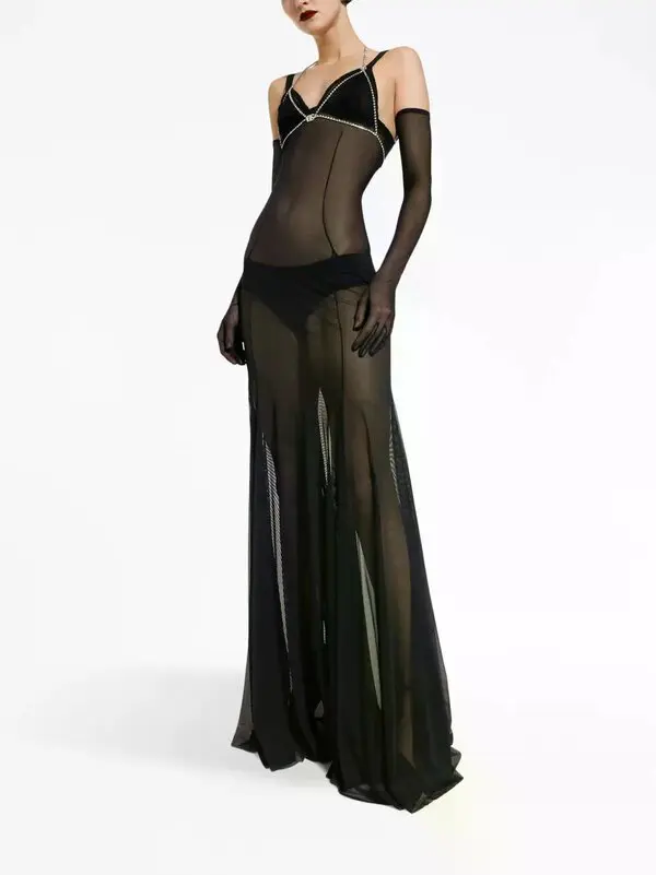 Dolce & Gabbana Semi-sheer Open-back Nightdress