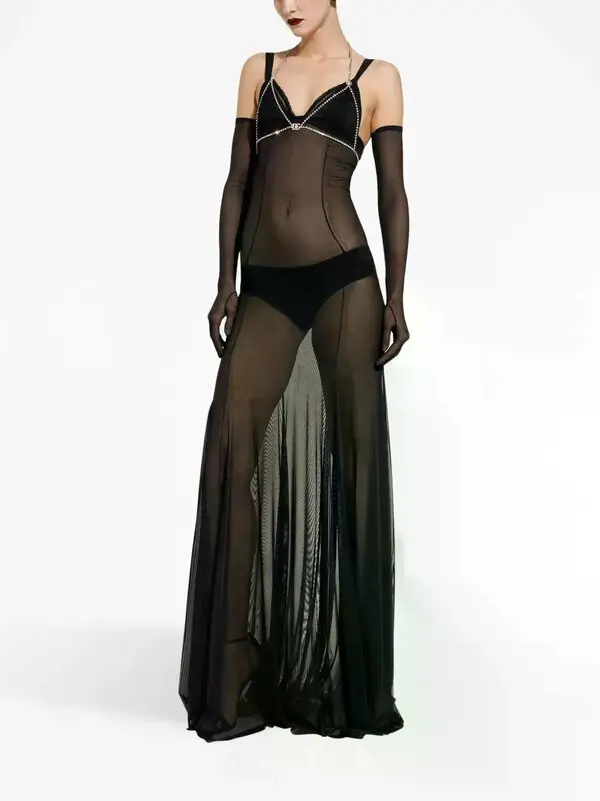 Dolce & Gabbana Semi-sheer Open-back Nightdress
