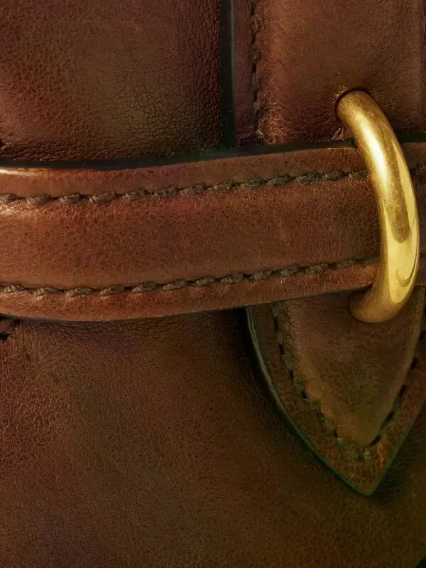 Miu Miu Small Aventure Leather Tote Bag - Brown