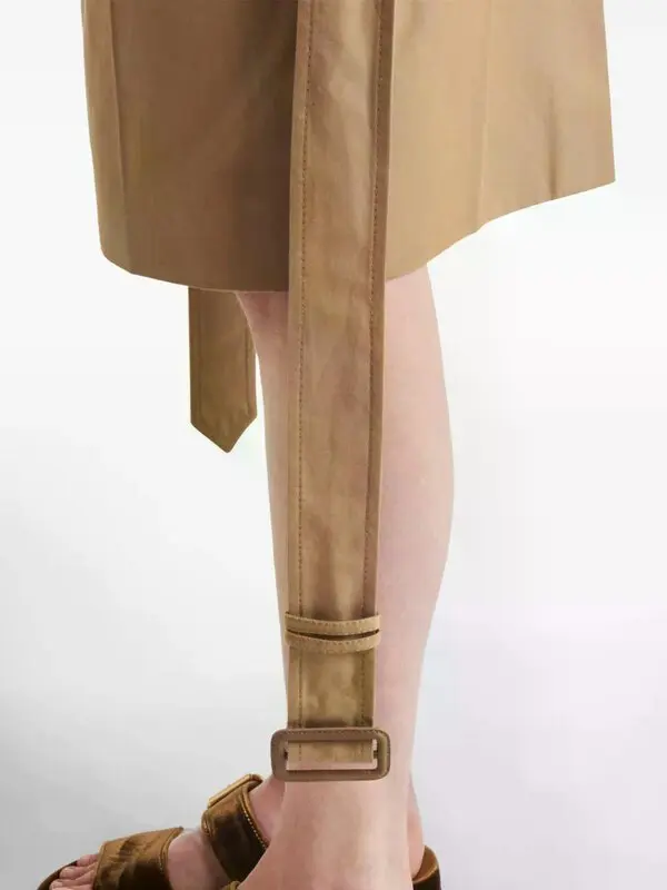 Prada Belted Cotton Pencil Skirt