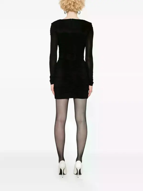 Saint Laurent Ruched Mini Dress