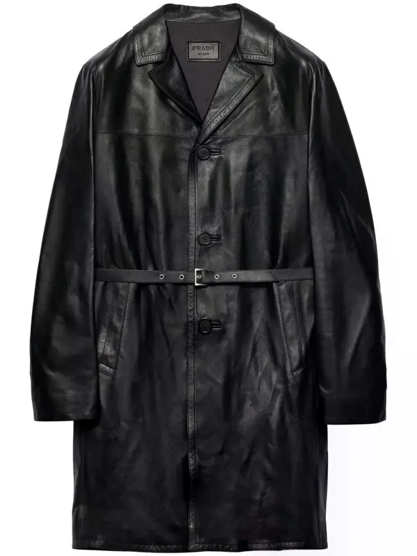 Prada Nappa Leather Coat
