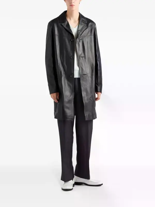Prada Nappa Leather Coat