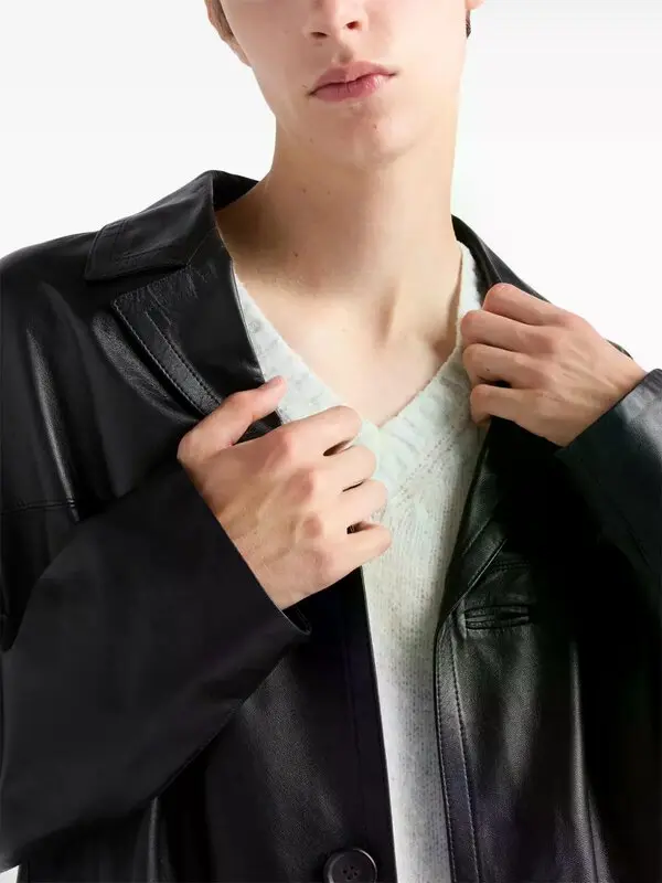 Prada Nappa Leather Coat