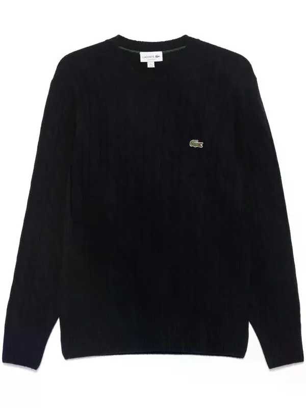 Lacoste Cable-knit Sweater - Blue